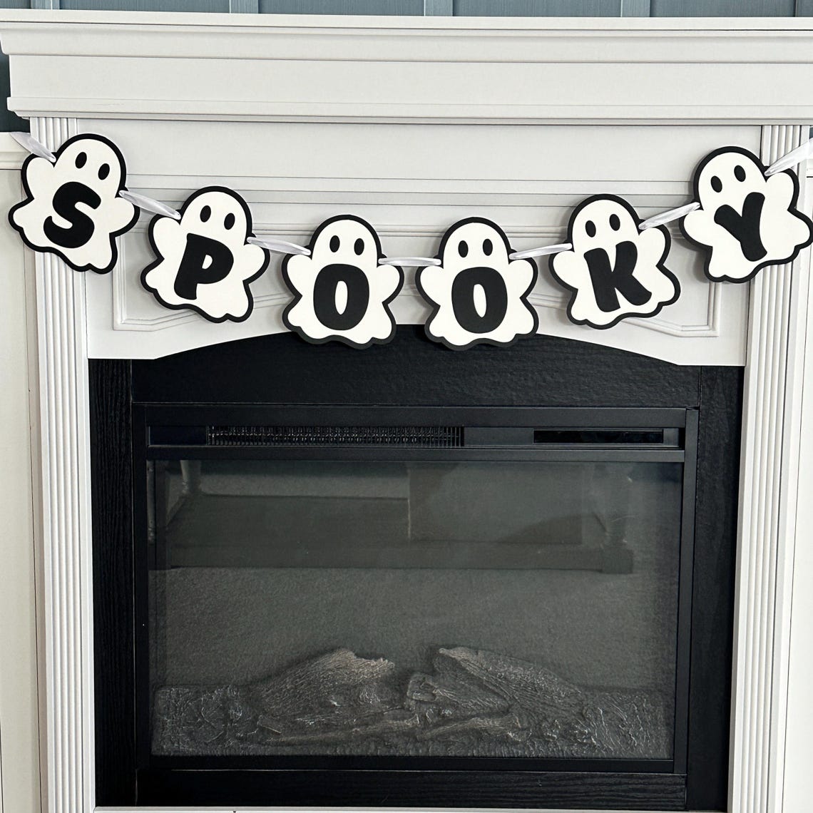 Pastel Ghost Banner: Spooky Halloween Cardstock Decor - Etsy