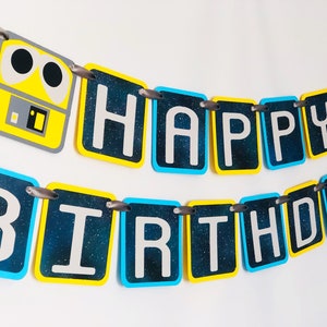 Wall-e Birthday Banner: Space Party Decorations - Etsy