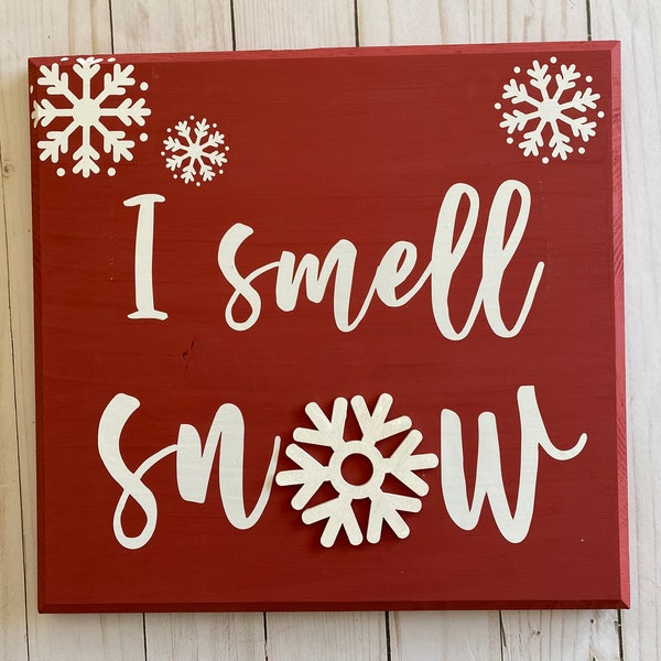 Snow Wood Sign - Etsy