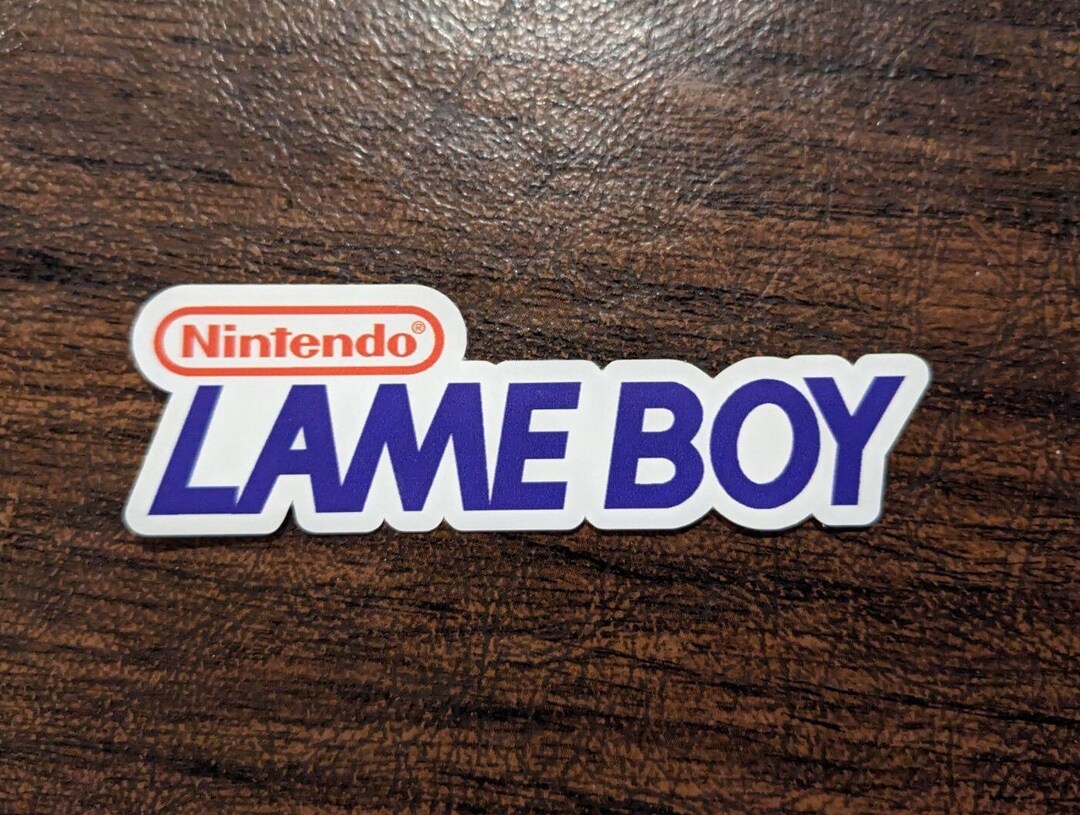 Nintendo LAME BOY Game Boy Pun Funny Sticker - Etsy