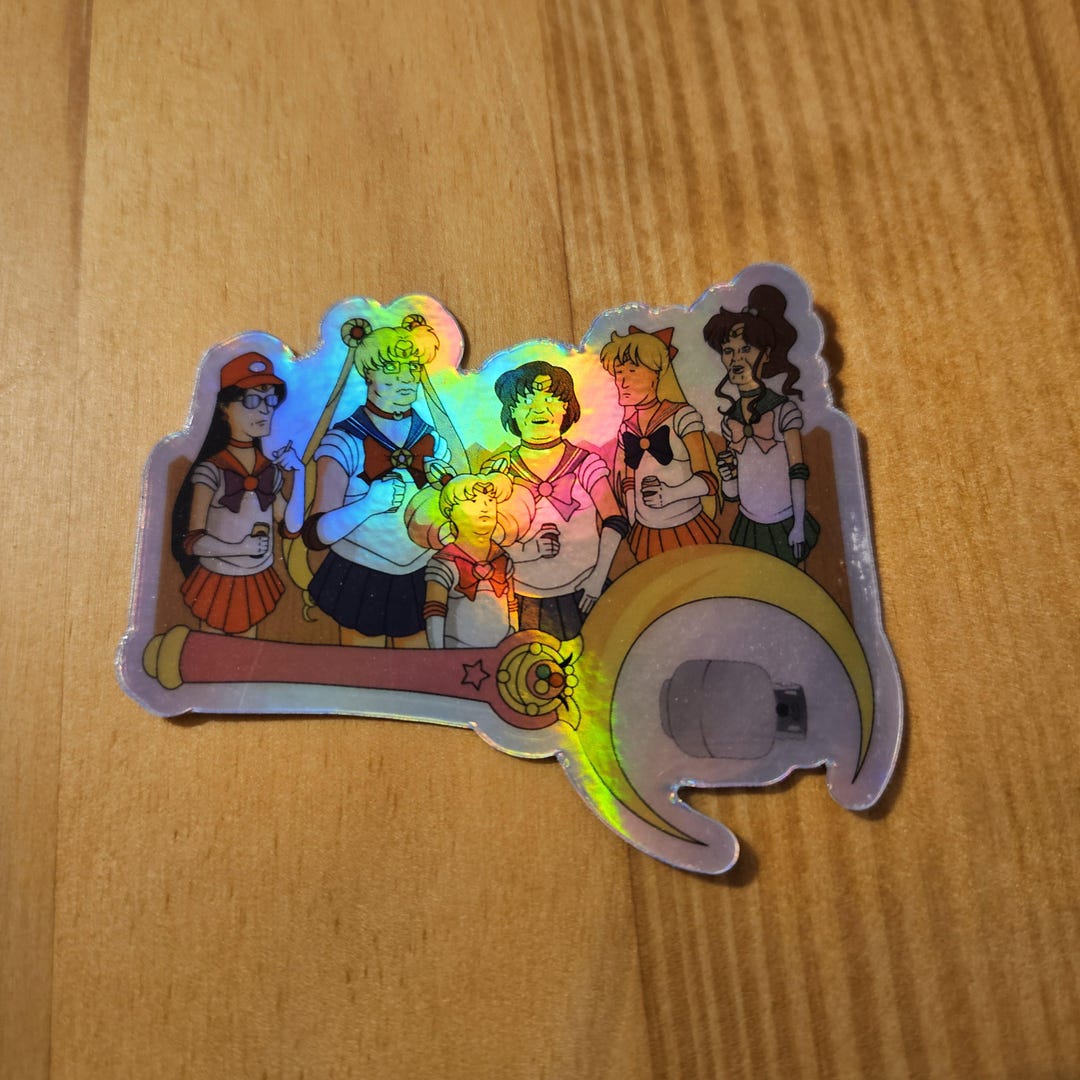 Sailor Moon X King of the Hill Crossover Cartoon Anime Holographic ...