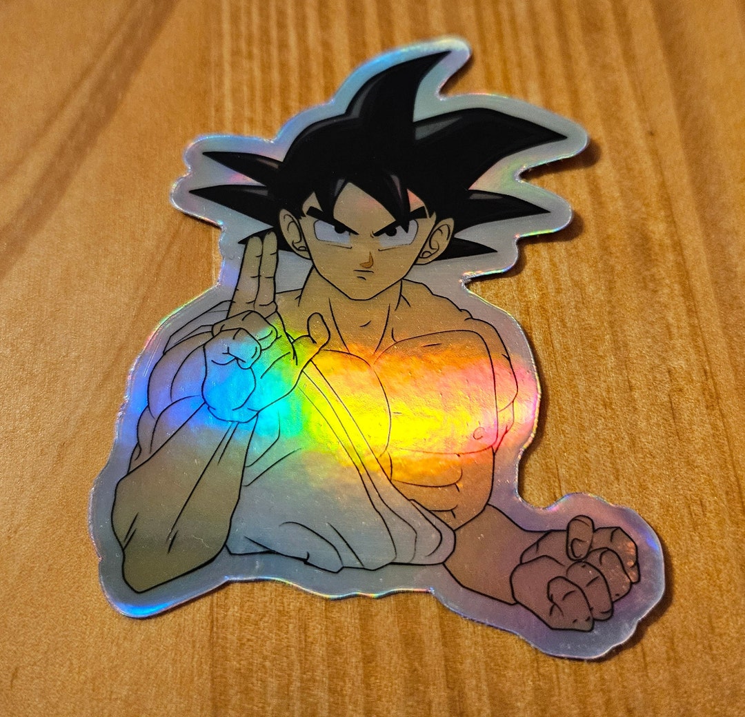 Saint Goku Dragon Ball Z DBZ Holographic Sticker - Etsy