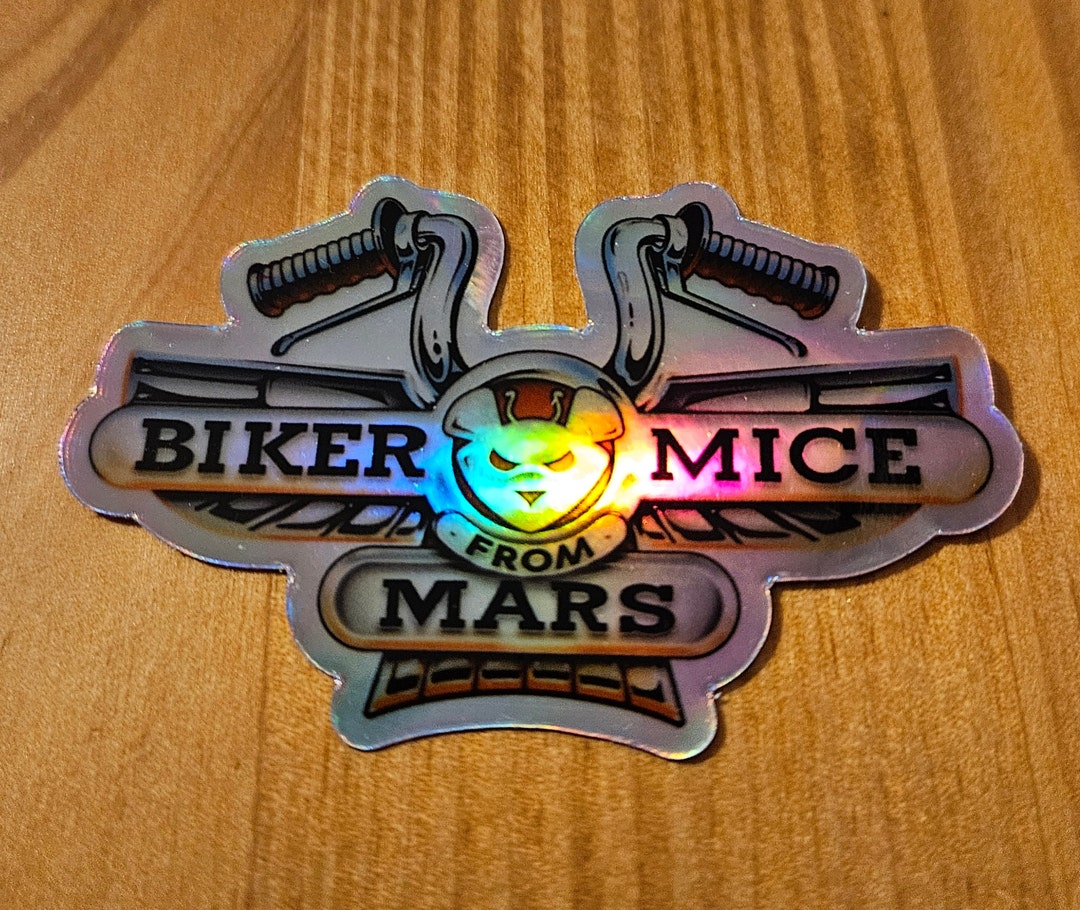 Biker Mice From Mars Logo Holographic Sticker - Etsy