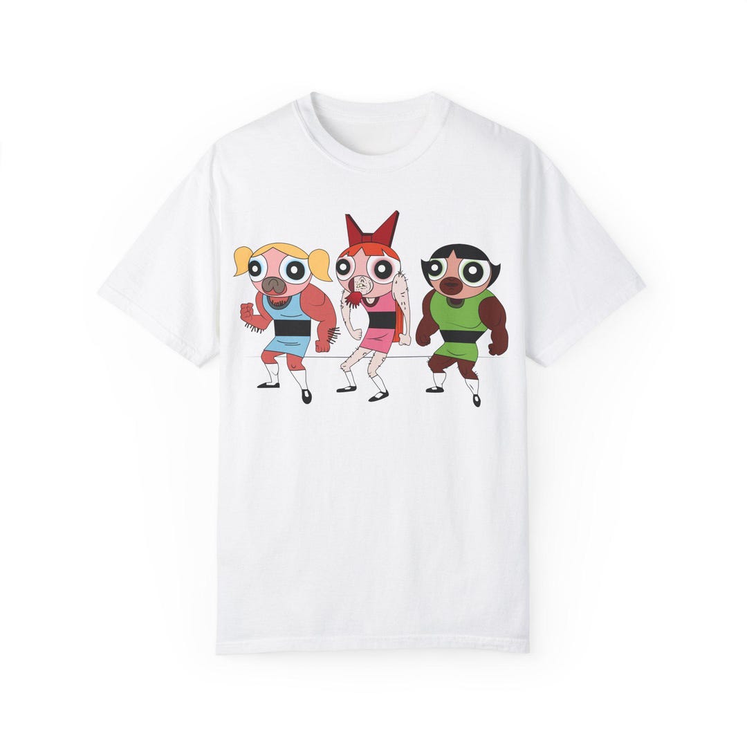 Buff Powerpuff Girls Fake Villain Male 90s Vintage TV Cartoon Design on ...