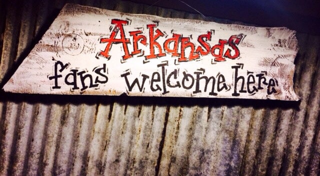 Football Fans Welcome Sign Arkansas Razorback Sign Hogs | Etsy