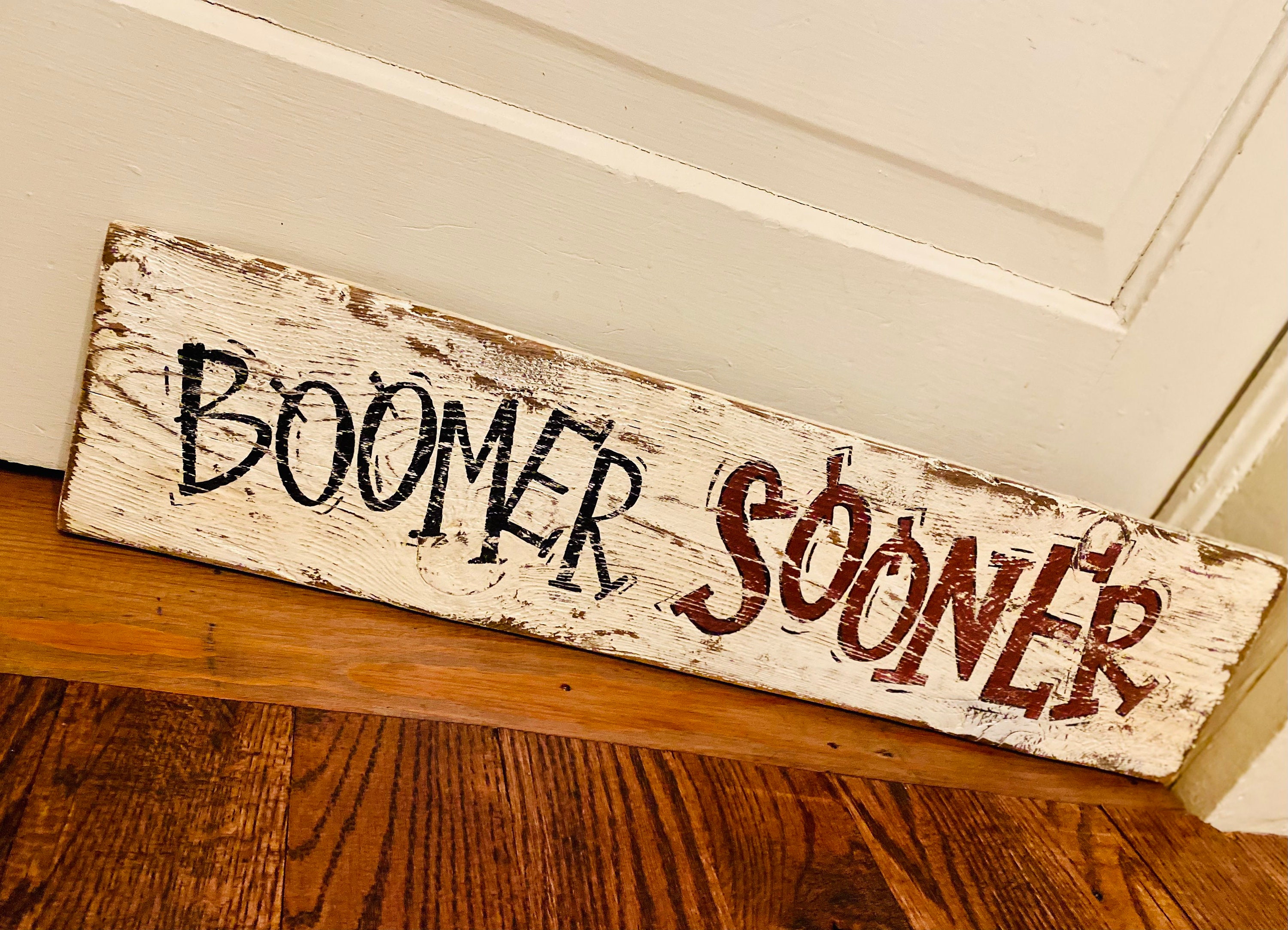 Boomer Sooner, Boom Soon Decor, Boom Soon, Sooner Welcome Sign, Sooner ...