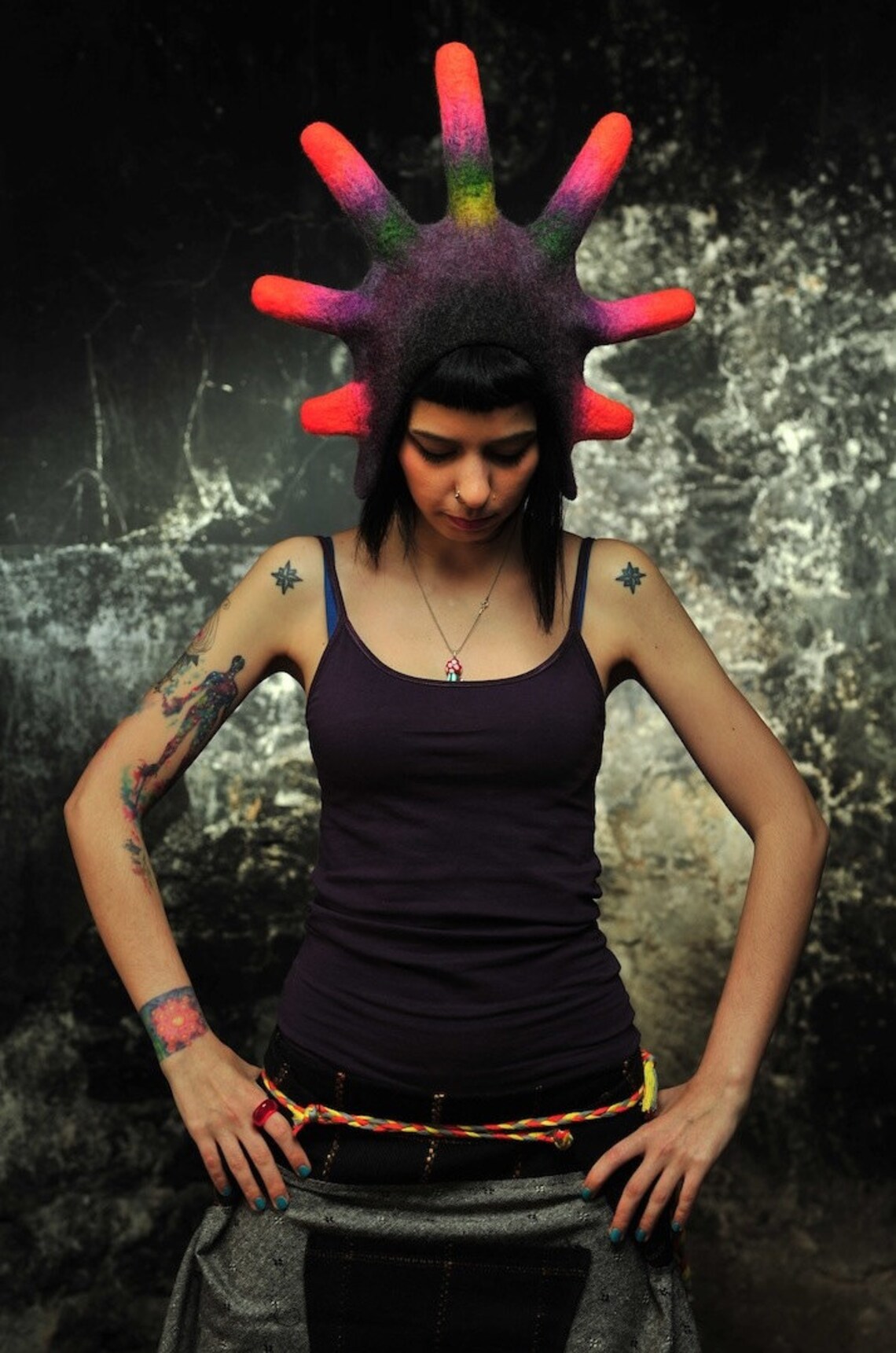 Eclipse Felt Hat Total Solar Eclipse Party Costume Unique | Etsy