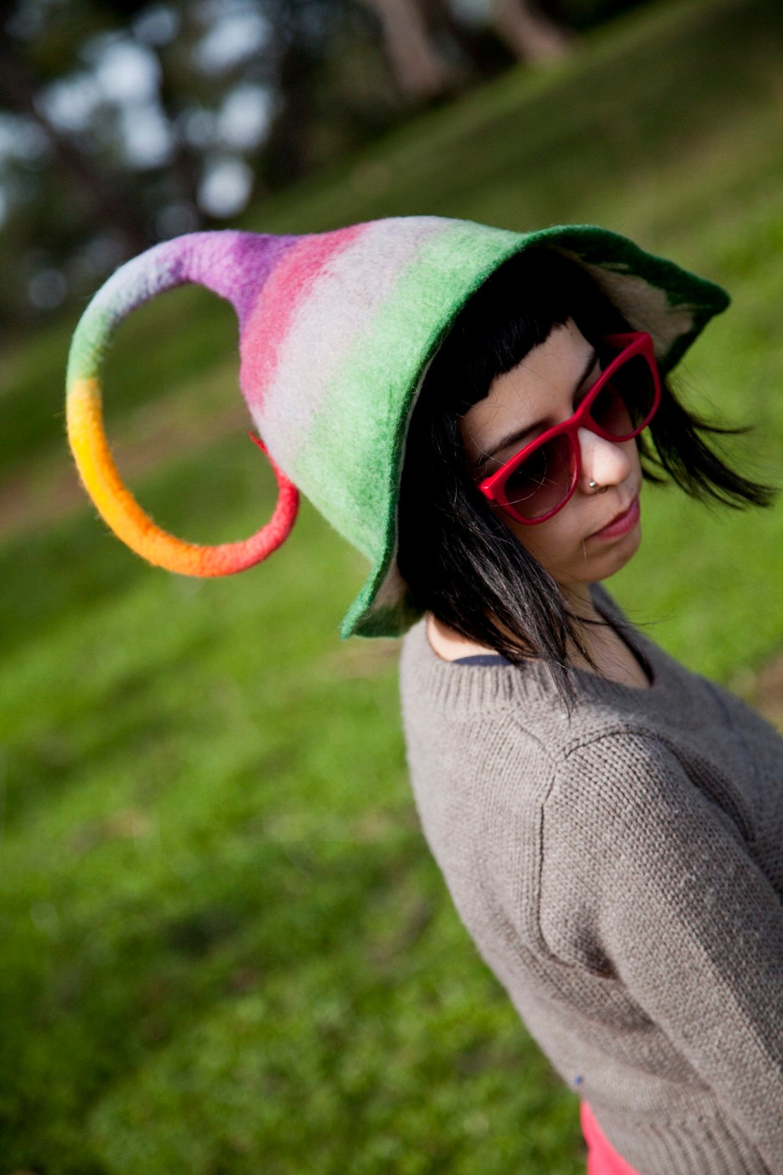 Felt Fairy Hat, Pixie Hat, Festival Fashion, Elf Dust, Fairy Like, Felt ...