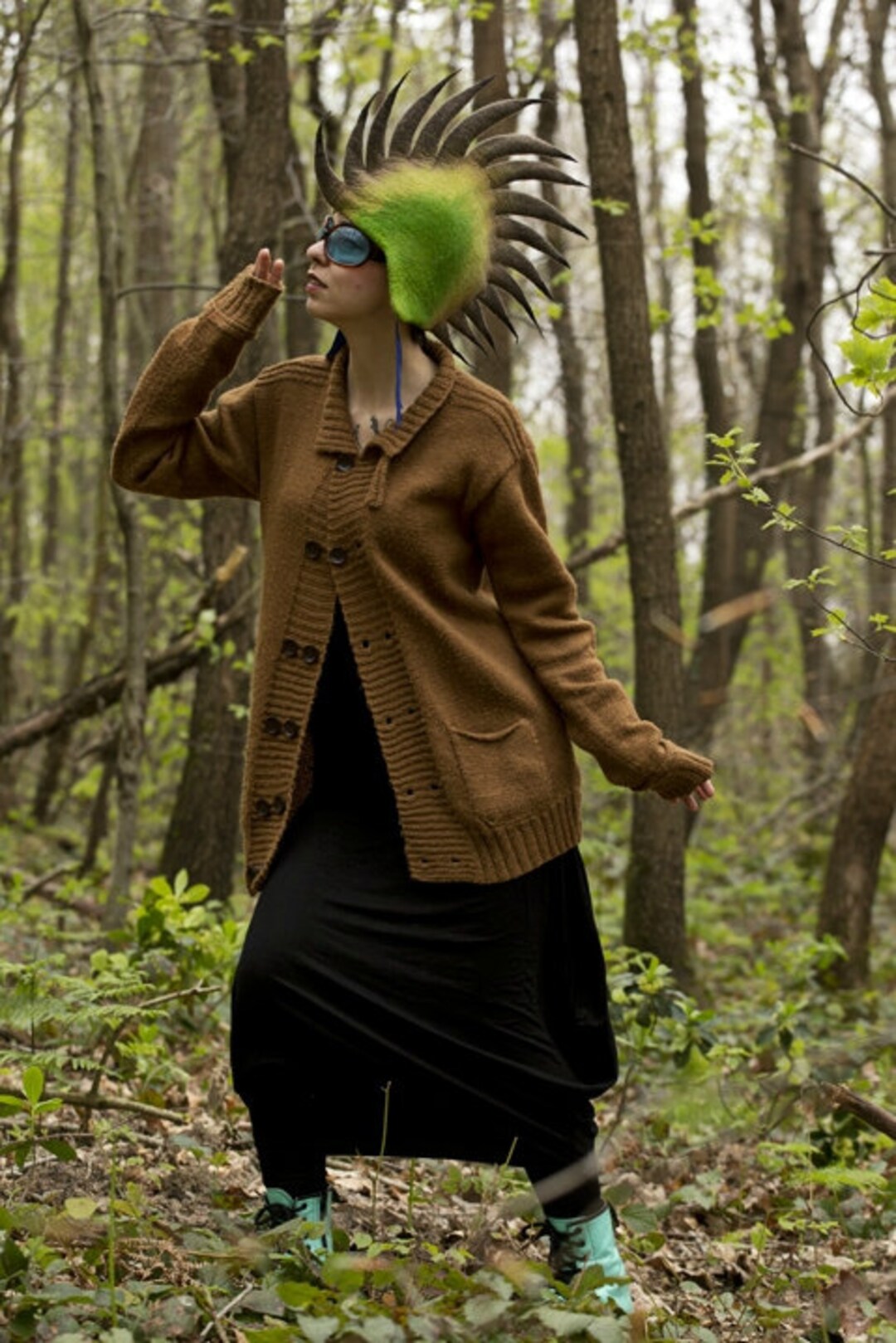 Hedgehog Hat, Post Apocalyptic Hat, Cyberpunk Costume, Futuristic ...