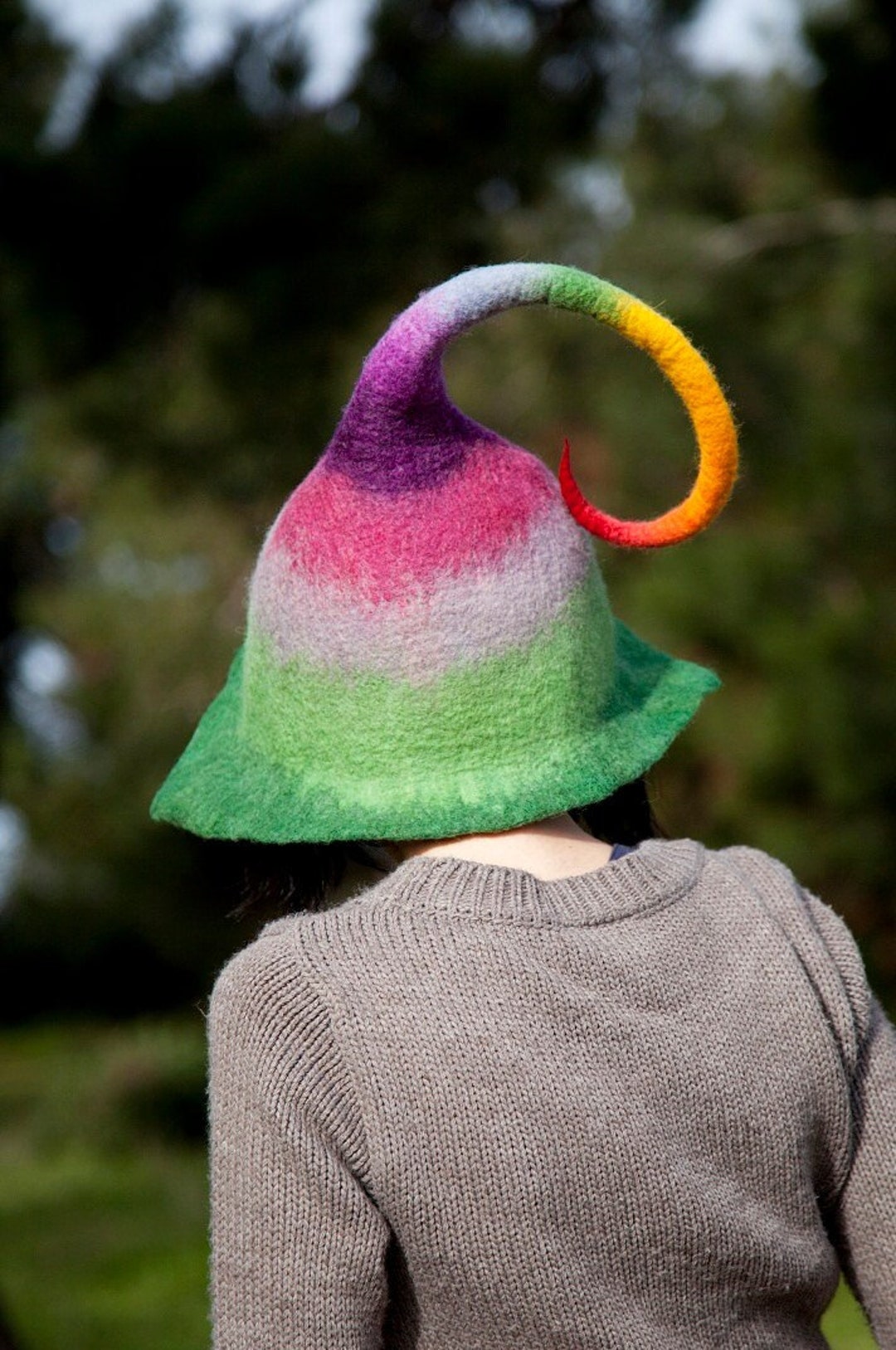 Felt Fairy Hat, Pixie Hat, Festival Fashion, Elf Dust, Fairy Like, Felt ...