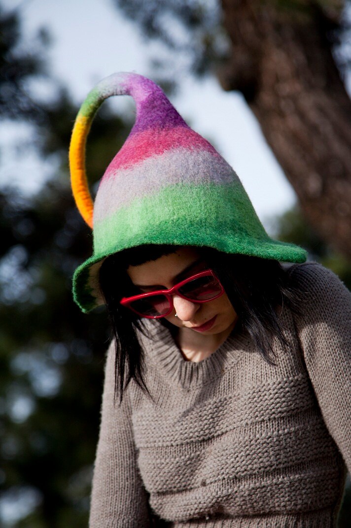 Felt Fairy Hat, Pixie Hat, Festival Fashion, Elf Dust, Fairy Like, Felt ...
