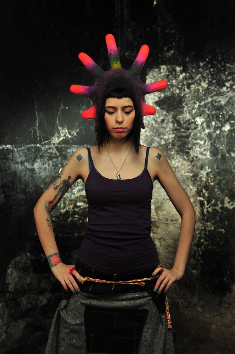 Eclipse Felt Hat Total Solar Eclipse Party Costume Unique | Etsy