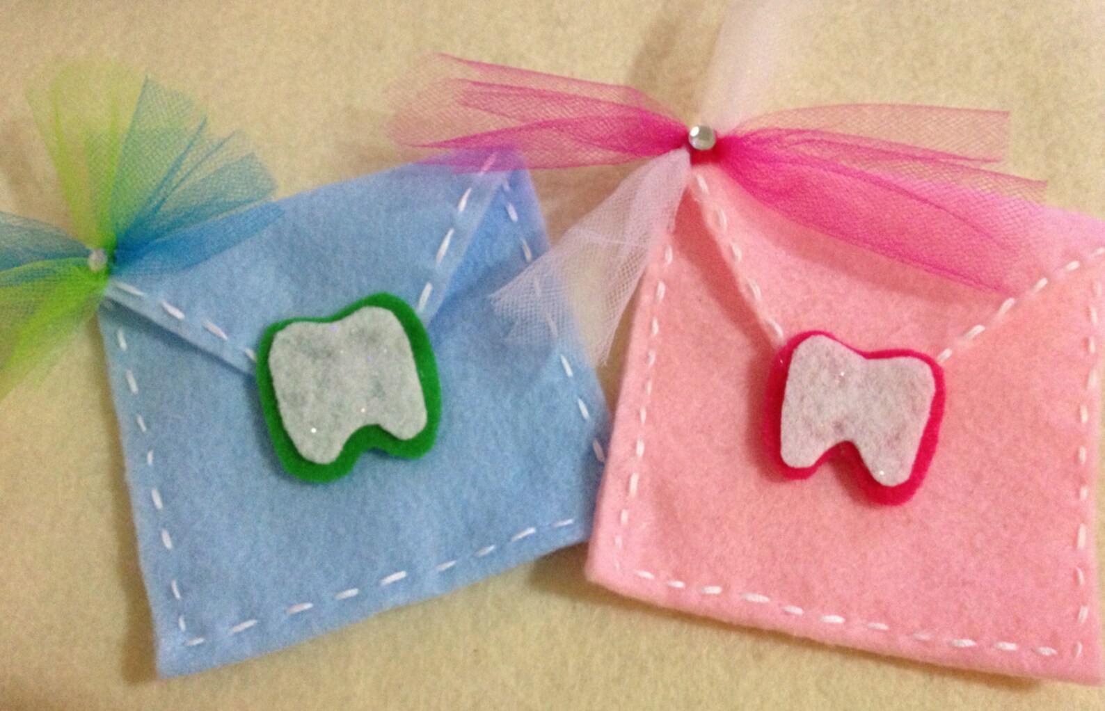 Tooth Fairy Envelope for Teeth Letters and Money, Boys and Girls Colors ...