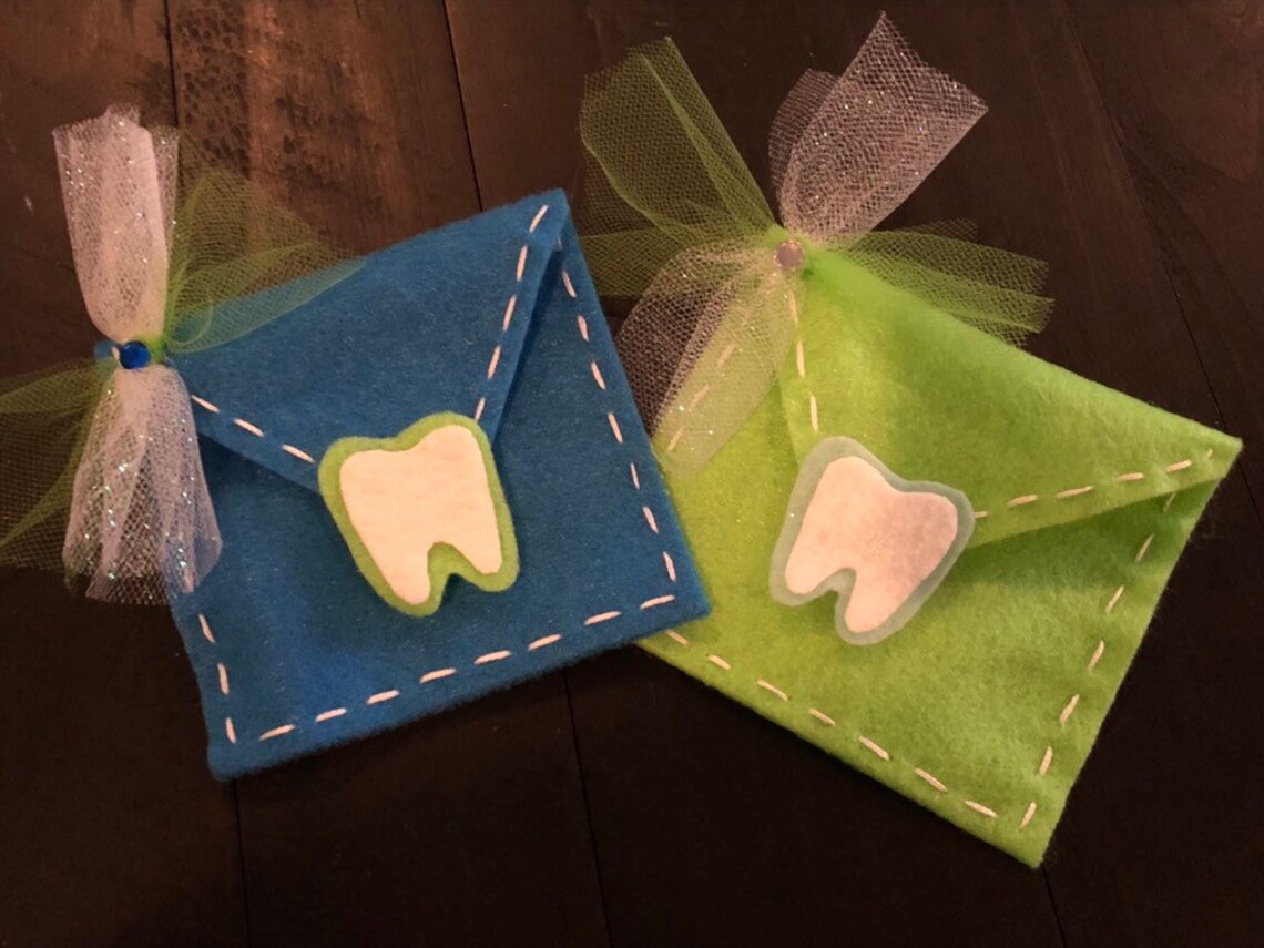 Tooth Fairy Envelope for Teeth Letters and Money, Boys and Girls Colors ...