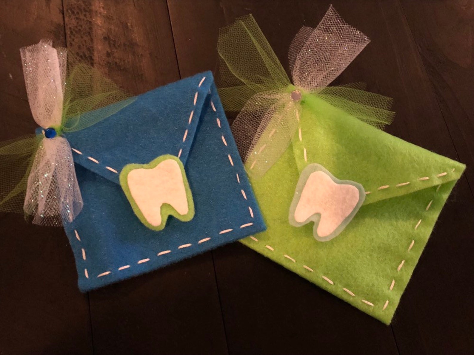 Tooth Fairy Envelope for Teeth Letters and Money, Boys and Girls Colors ...