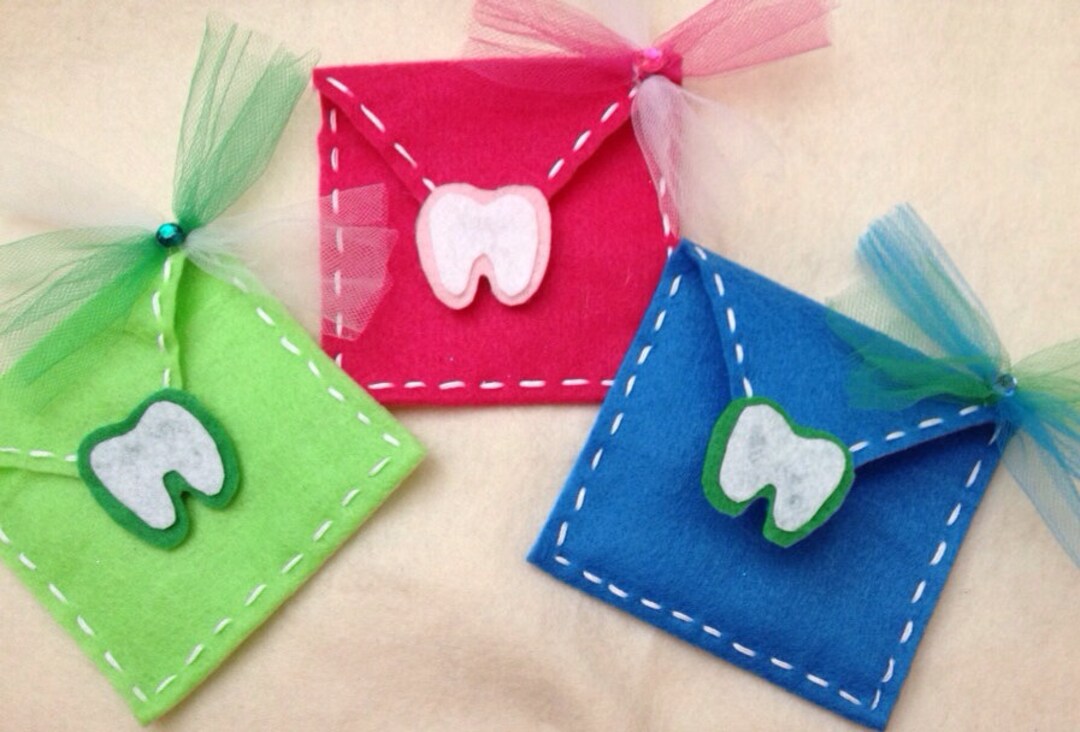Tooth Fairy Envelope for Teeth Letters and Money, Boys and Girls Colors ...