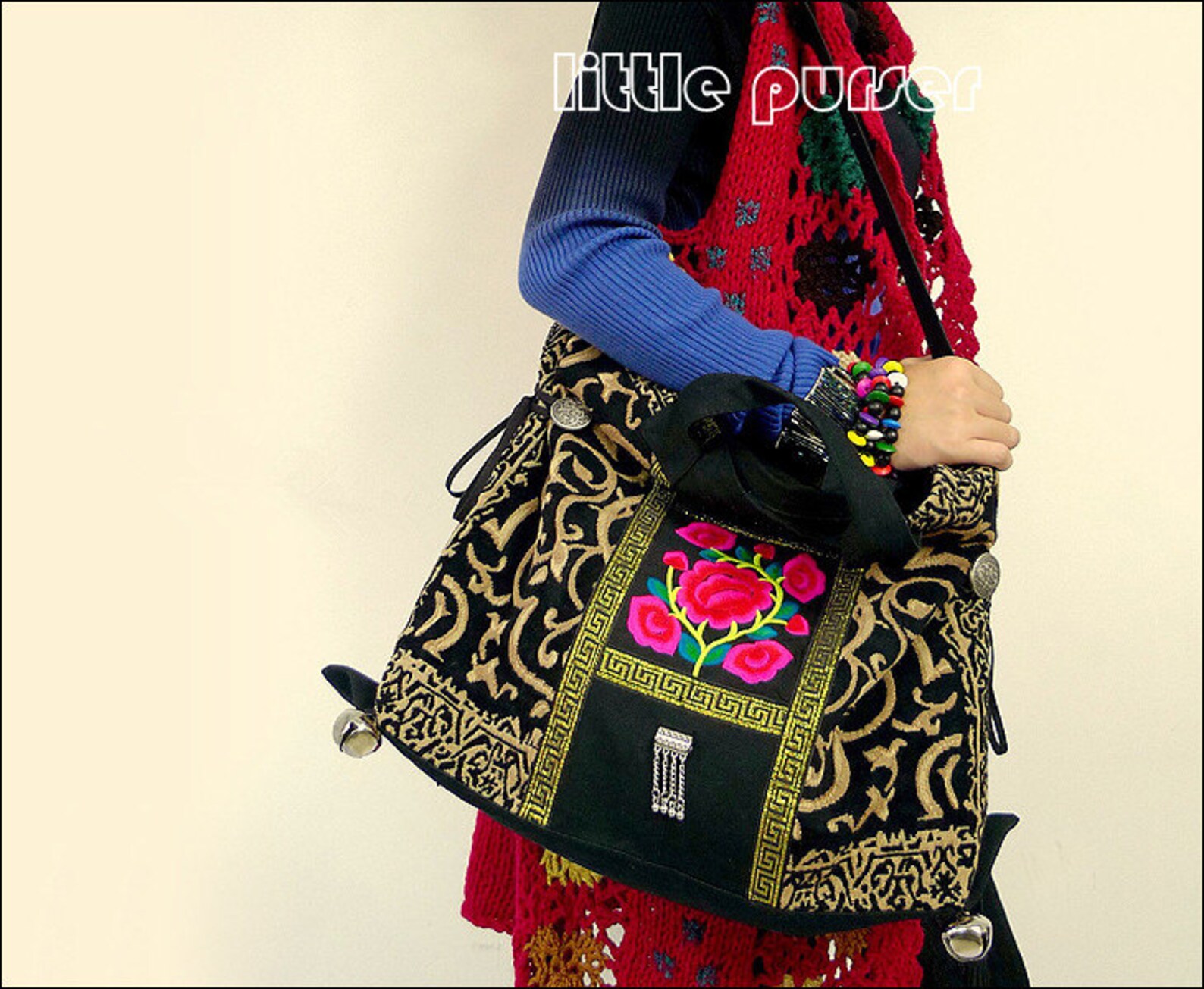 Hand Made Bag/ Embroidery Tote Bag/obliquely Across the - Etsy