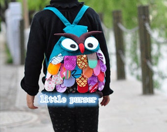 Owl Backpack - Etsy