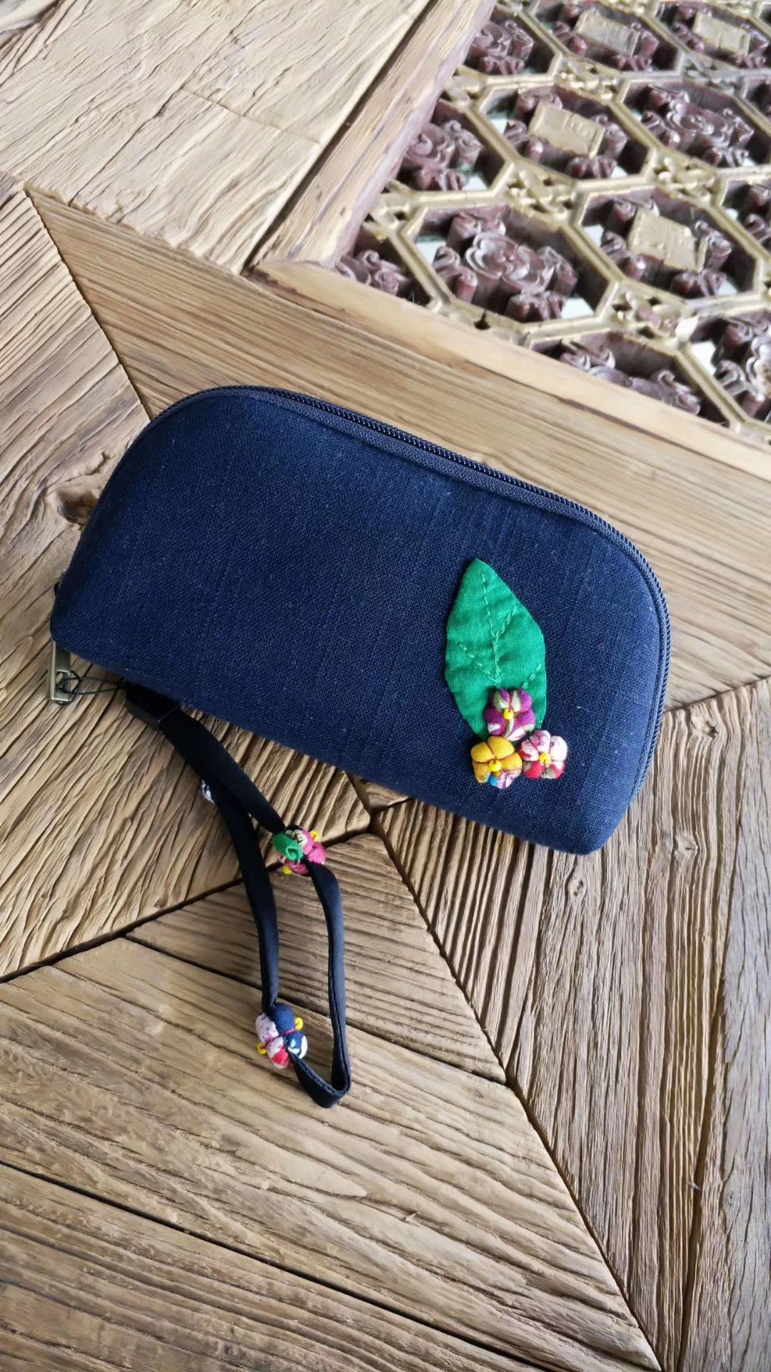 Vintage Wallet Hand Embroidered Clutch Folk style ladies | Etsy