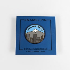 Portland Oregon Enamel Pin, State Enamel Pin, Oregon Enamel Pin, Pnw ...