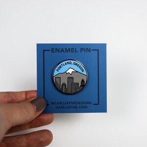Portland Oregon Enamel Pin, State Enamel Pin, Oregon Enamel Pin, Pnw ...