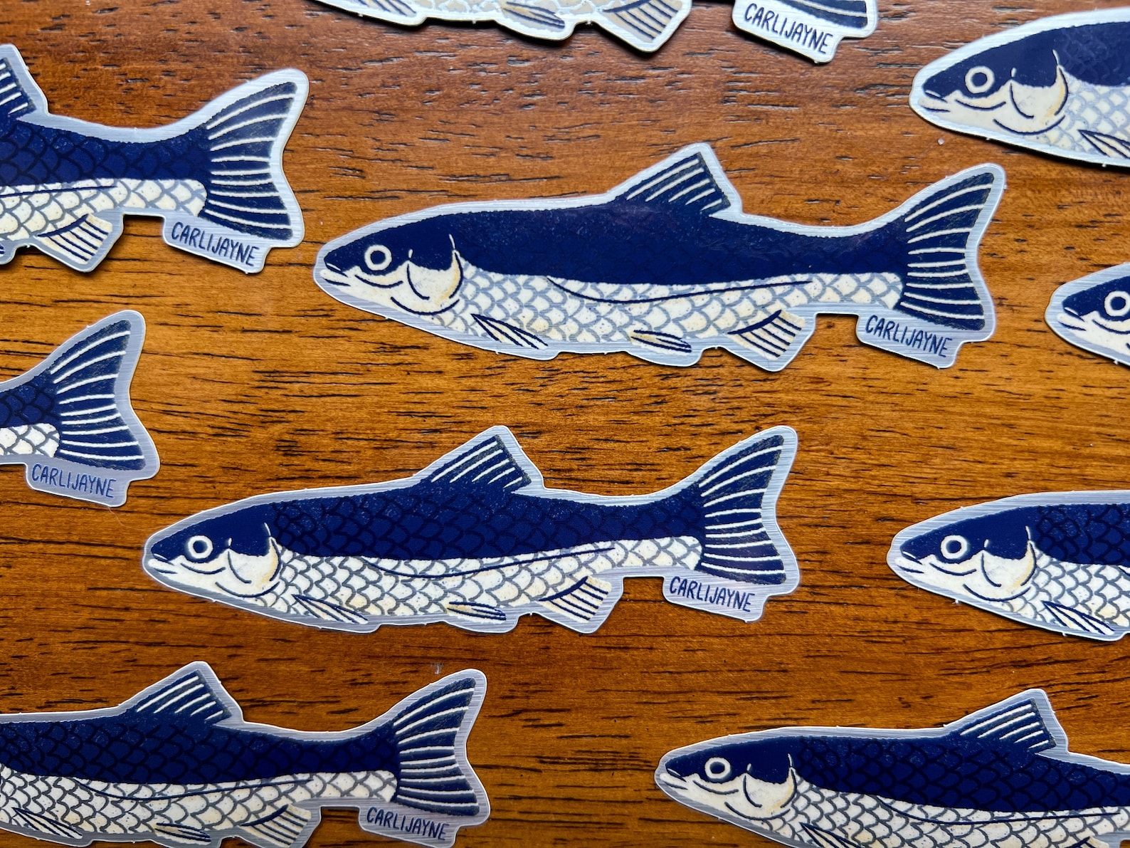 Metallic Fish Sticker, Die Cut Decal - Etsy