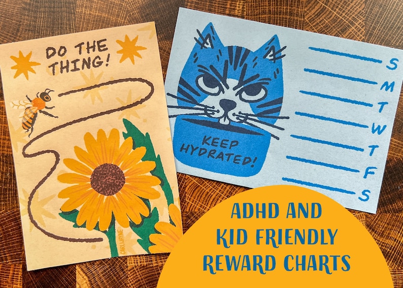 ADHD and Kid Friendly Reward Charts Digital Download - Etsy Australia