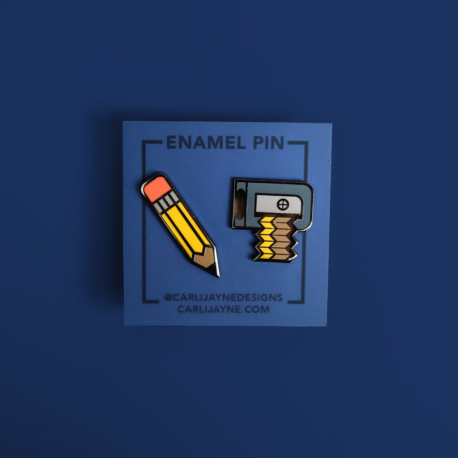 Pencil Pin, Sharpener Pin, Enamel Pin Set, Teacher Enamel Pin, School ...
