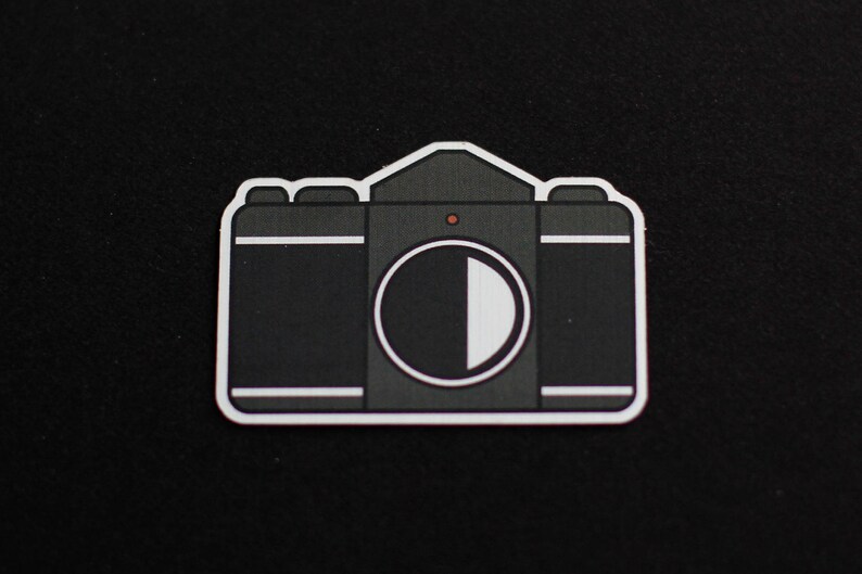 Camera sticker Camera Metallic Sticker holo camera sticker | Etsy