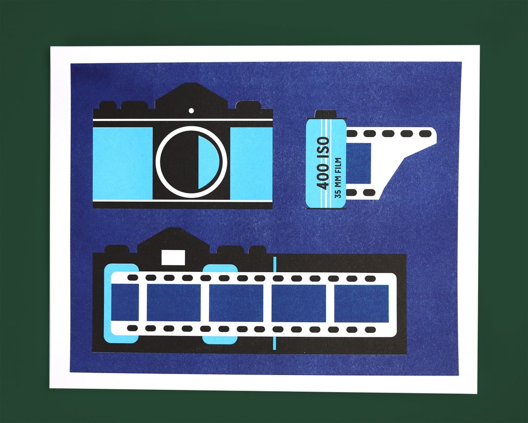 Film Camera Riso Print - Etsy