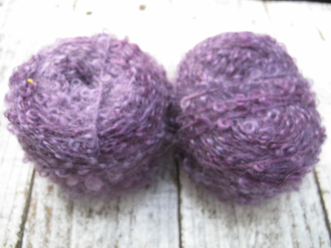 Yarn Bargain ! - Wool Blend Boucle' Lace Weight 2 Skein Lot ...
