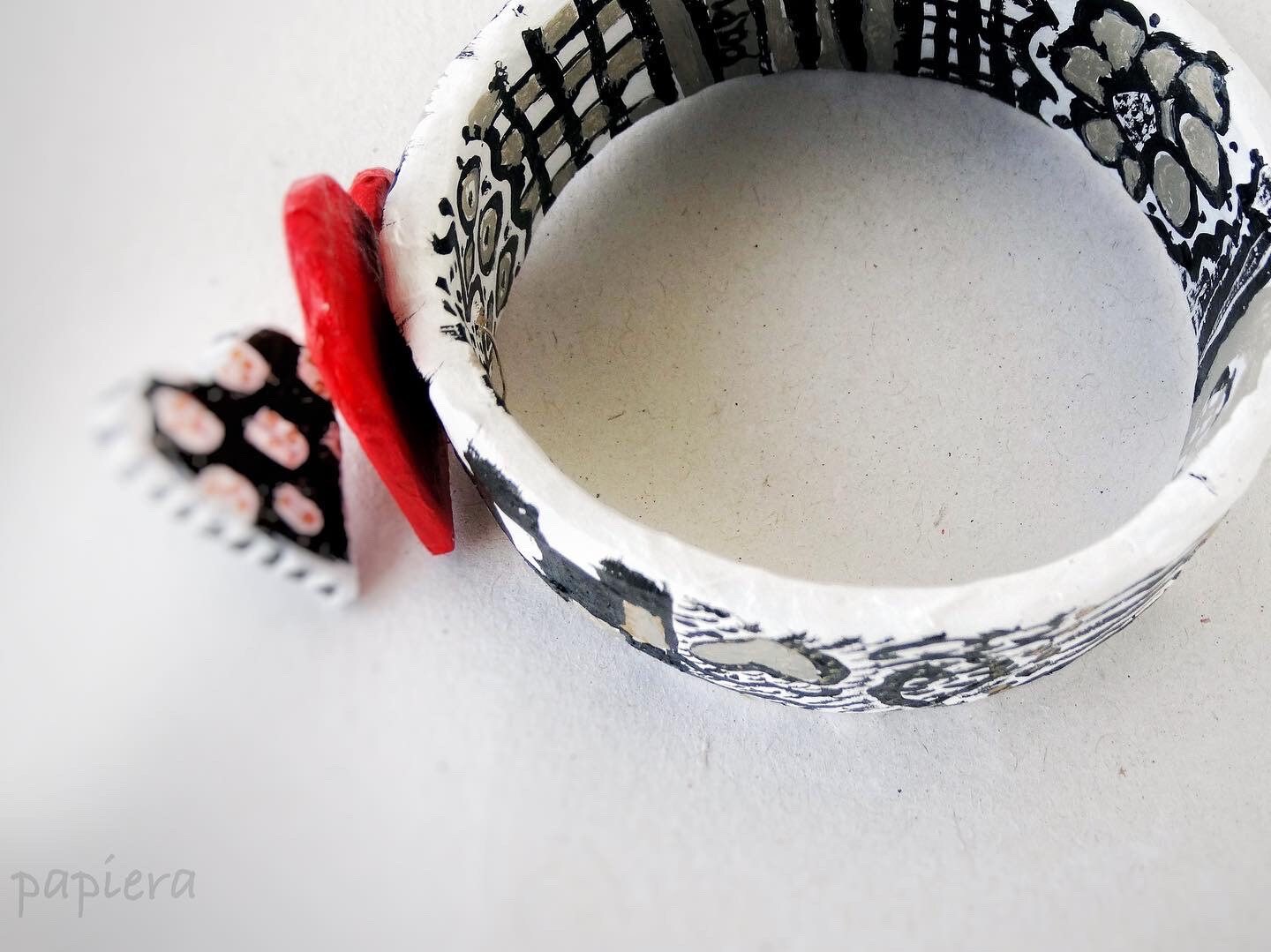 Papier Mache Bracelet,bangle,free Shipping,paper Jewelry,eco Friendly ...
