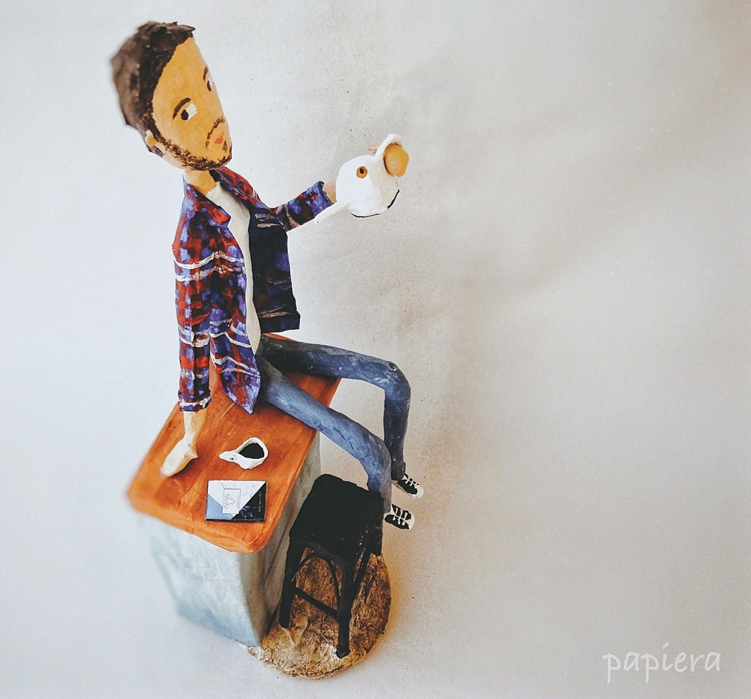 1 Person - Papier Mache,personalized,free Shipping,human Figure ...