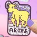 Aries Vinyl Sticker Horoscope Sticker Waterproof Laptop - Etsy