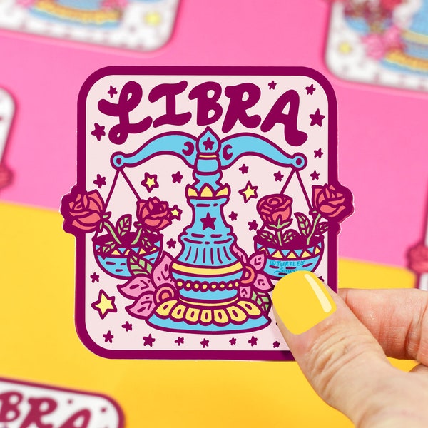 Libra Sticker - Etsy