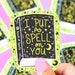 Spell Book Sticker Vinyl Decal Witch Sticker Halloween - Etsy