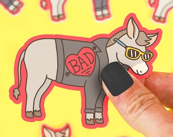 Bad Ass Sticker - Etsy
