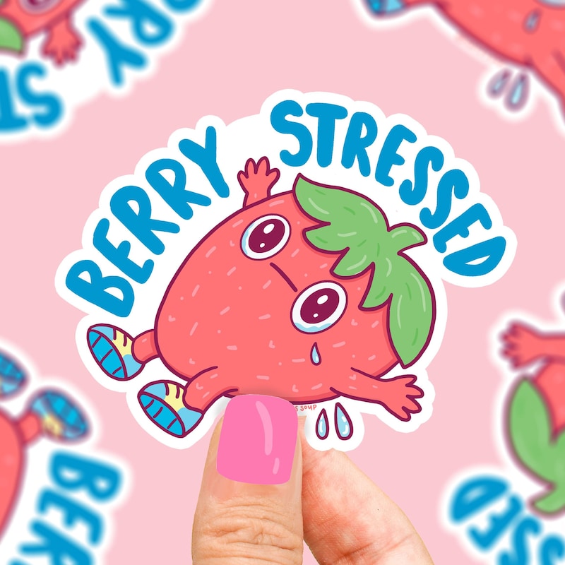 Stress Stickers Funny - Etsy