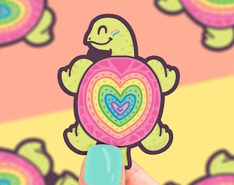 Gay Turtle Sticker - Etsy