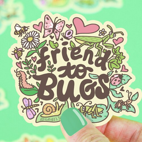 Friend to Bugs Sticker - Etsy