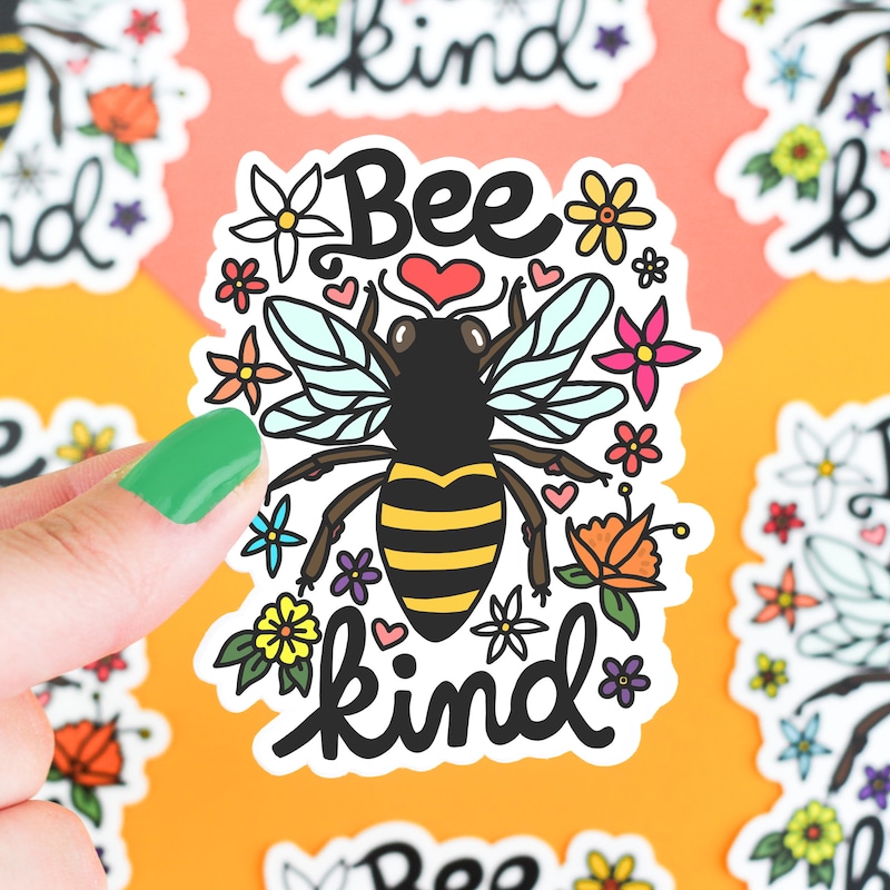 Bee Sticker - Etsy