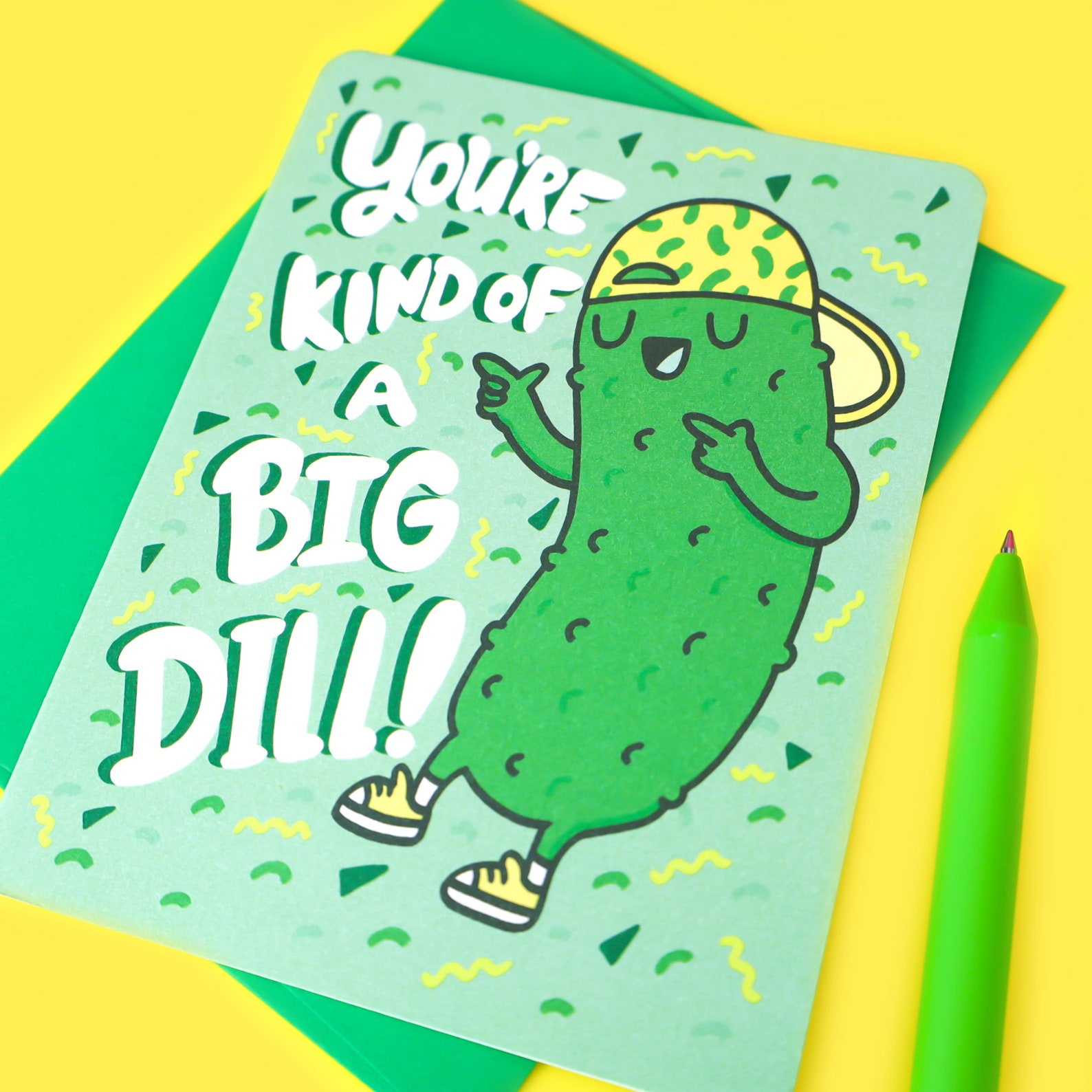 Funny Pickle Birthday Big Dill Pun Bday Best Friend | Etsy