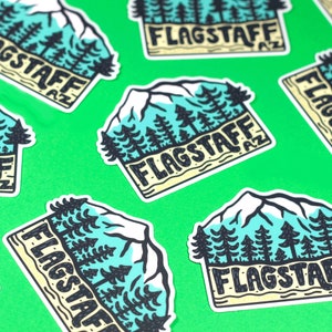 Flagstaff Arizona Vinyl Sticker: Mountain Pine Forest, Outdoorsy AZ - Etsy