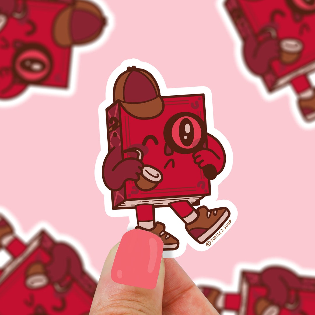 Mystery Book Sticker, Detective Decal, Book Sticker, Reading, Literary ...