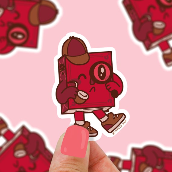 Mystery Book Sticker Detective Decal Book Sticker Reading - Etsy