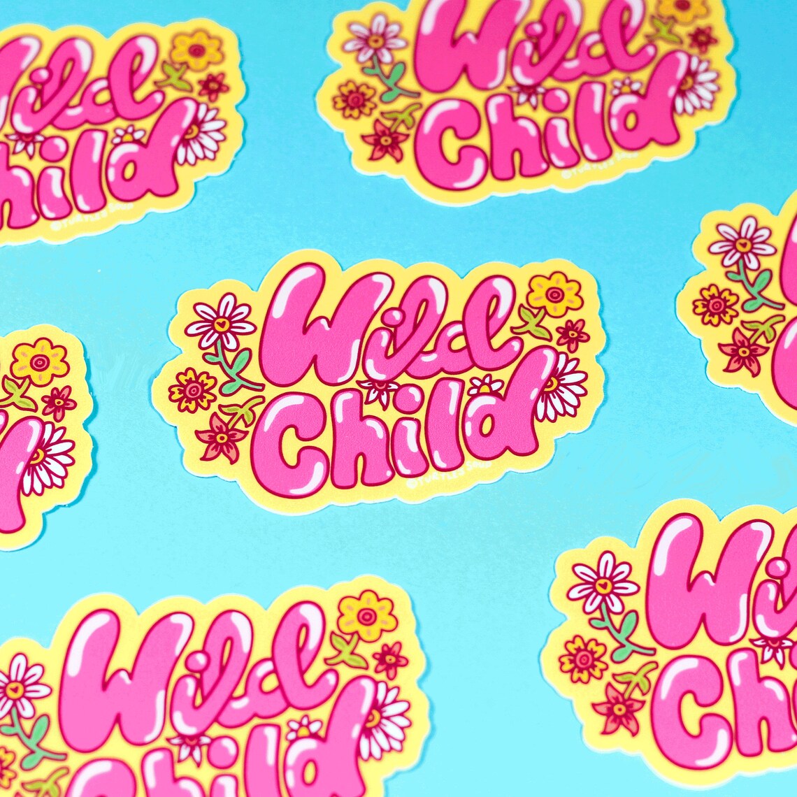 Wild Child Sticker Floral Decal Best Friend Gift Cute | Etsy