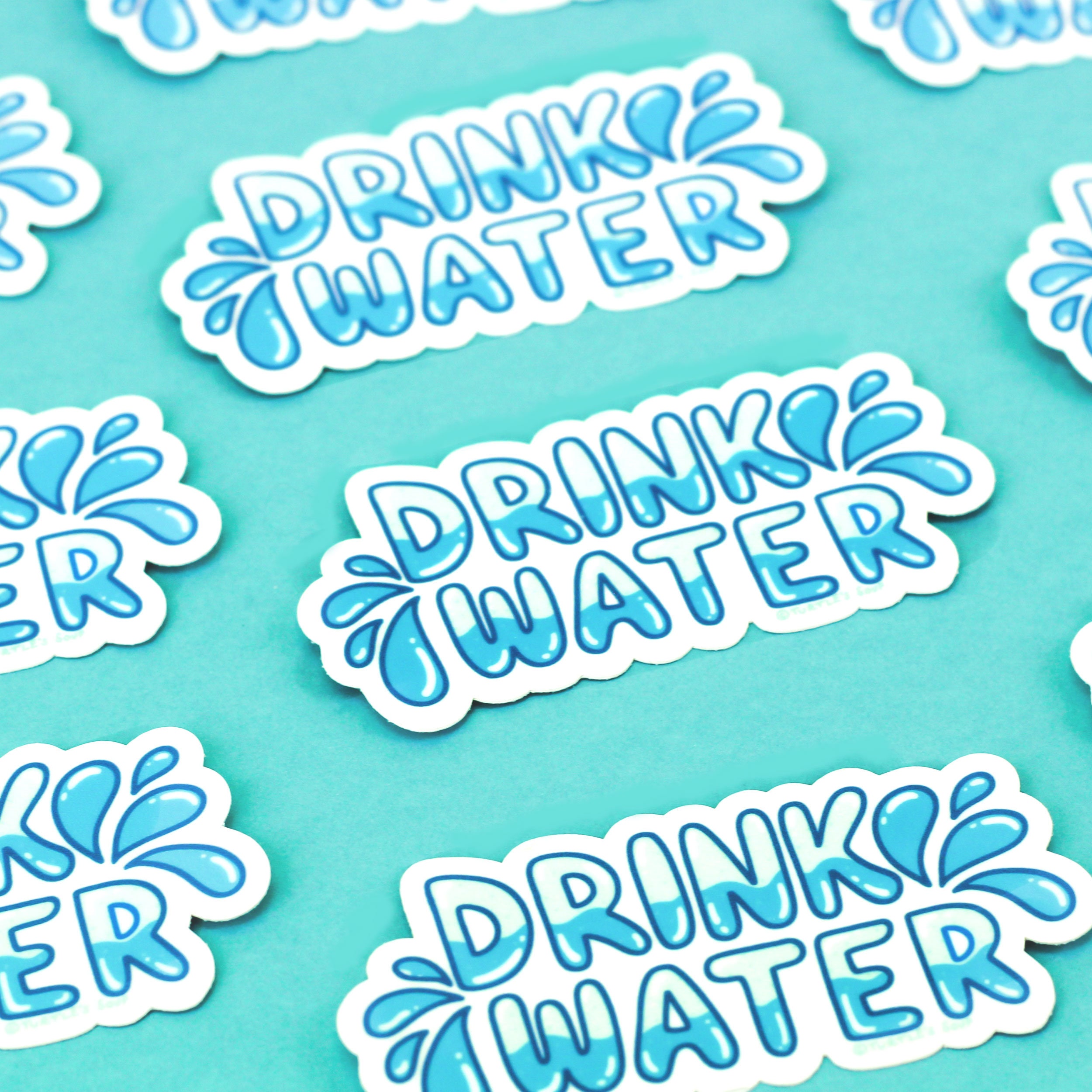 Drink Water Sticker Water Reminder Decal Waterbottle | Etsy