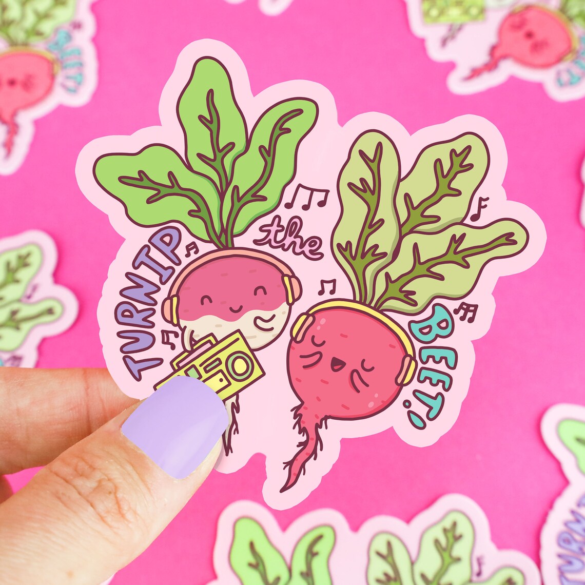 Beet Sticker Party Stickers Food Puns Foodie Gift Farmer | Etsy