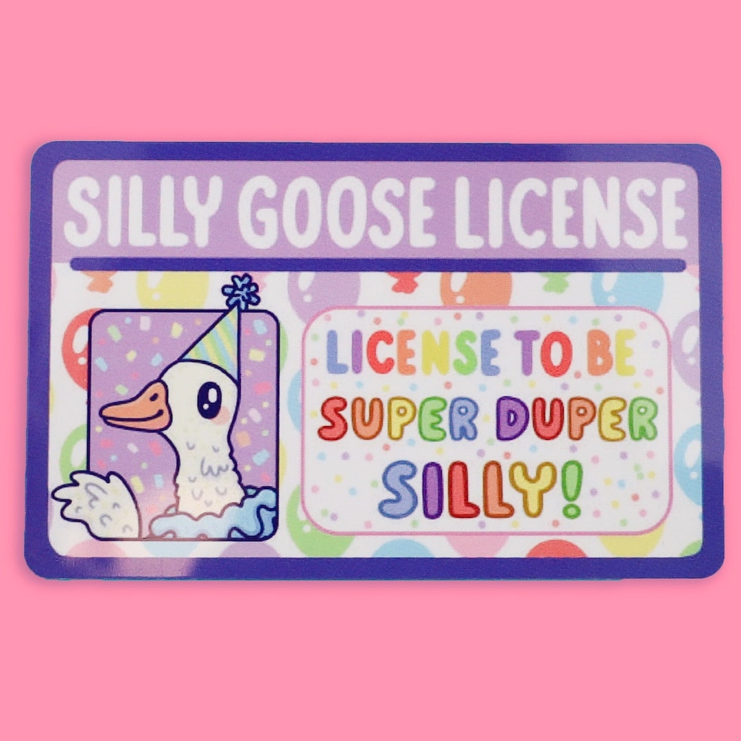 Silly Goose Fake Drivers License, Funny ID Card, Parody, Goofy, New ...