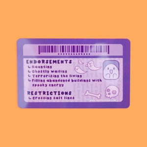 Haunting License Fake Drivers License, Funny ID Card, Spooky, Ghost ...